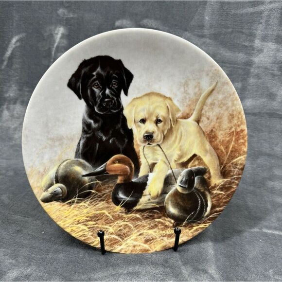 Knowles | Dog | Knowles 988 Collector Plate Labrador Retrievers 85 ...